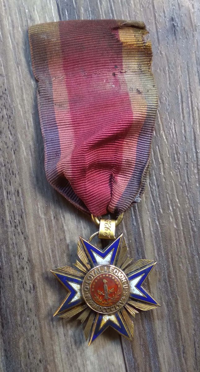 SOLD - US MILITARY ORDER OF THE LOYAL LEGION (MOLLUS) GOLD MEDAL, Item ...