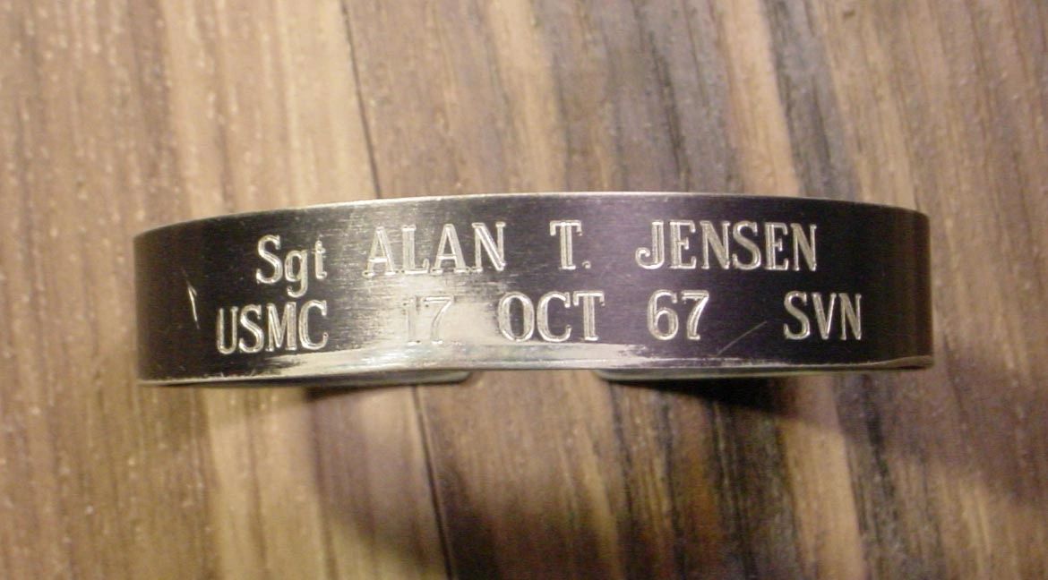SOLD - USMC VIETNAM WAR POW/MIA BRACELET, Item #3272