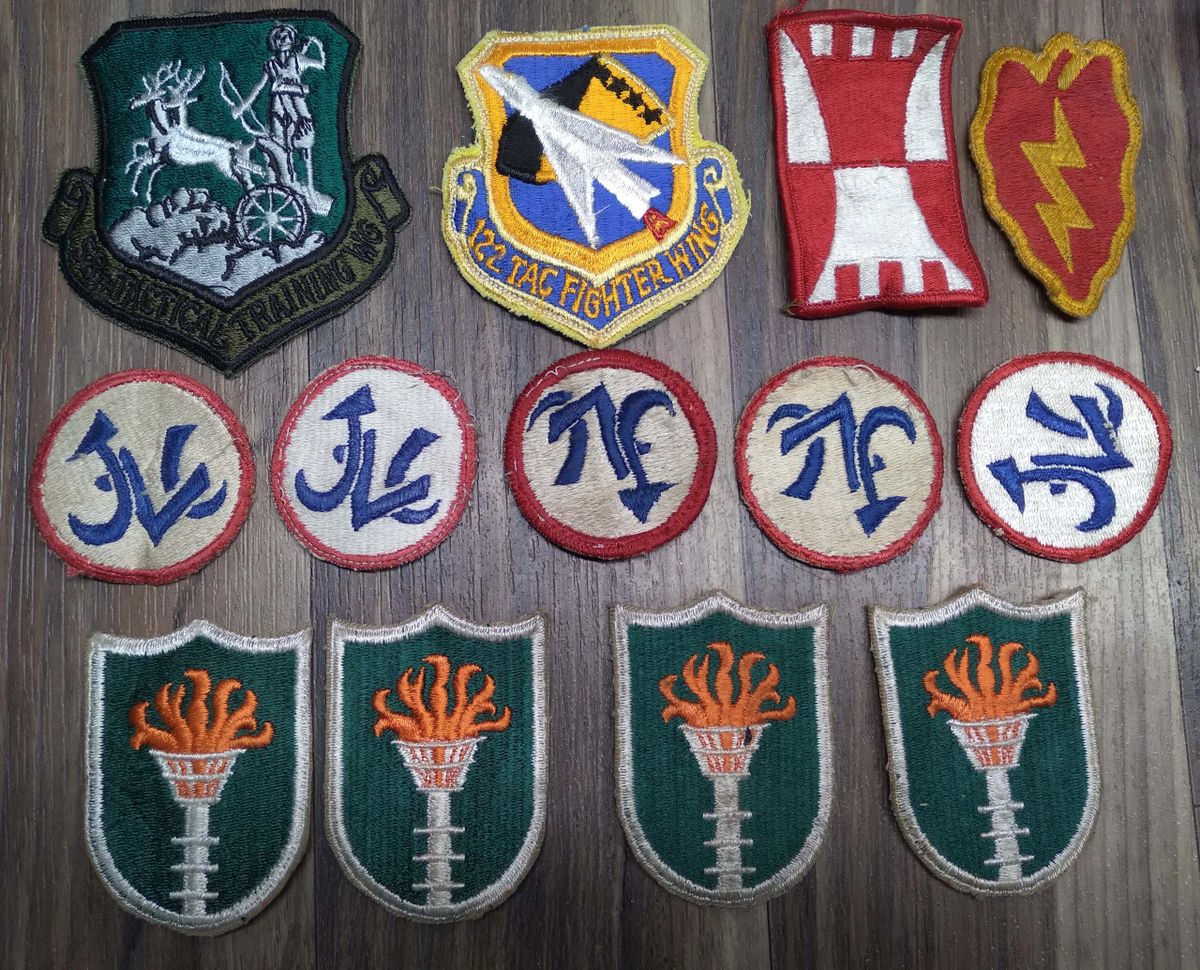 COLD WAR TO GWOT ERA U.S. UNIFORM PATCH GROUPING OF 13 PATCHES, Item #6954