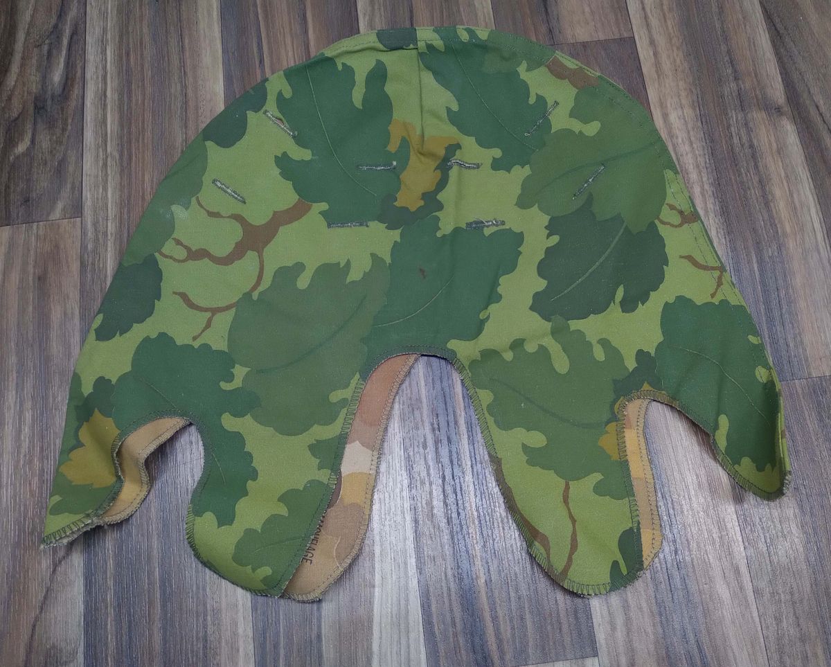 SOLD - VIETNAM WAR US ARMY MITCHELL PATTERN HELMET COVER – MINT!, Item ...