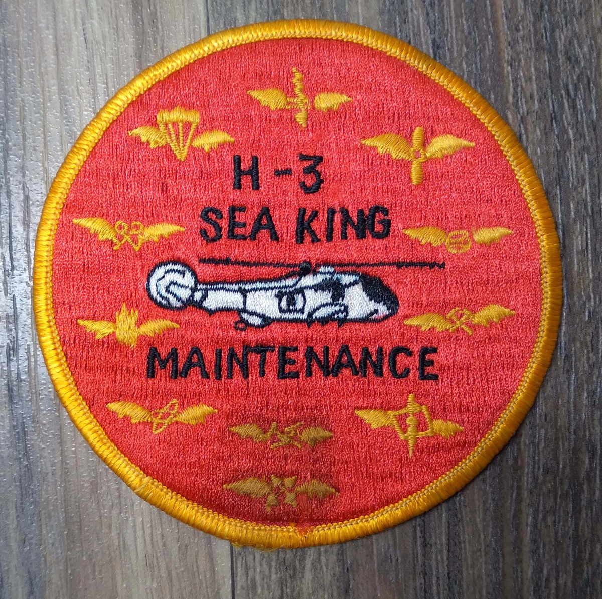 US MARINE H-3 SEA KING MAINTENANCE SQUADRON PATCH, Item #6587