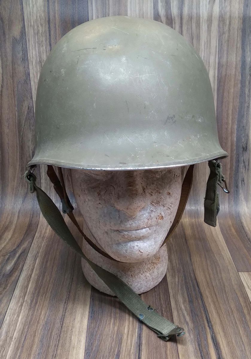 SOLD - COLD WAR AUSTRIAN M1 HELMET WITH LINER, Item #5867