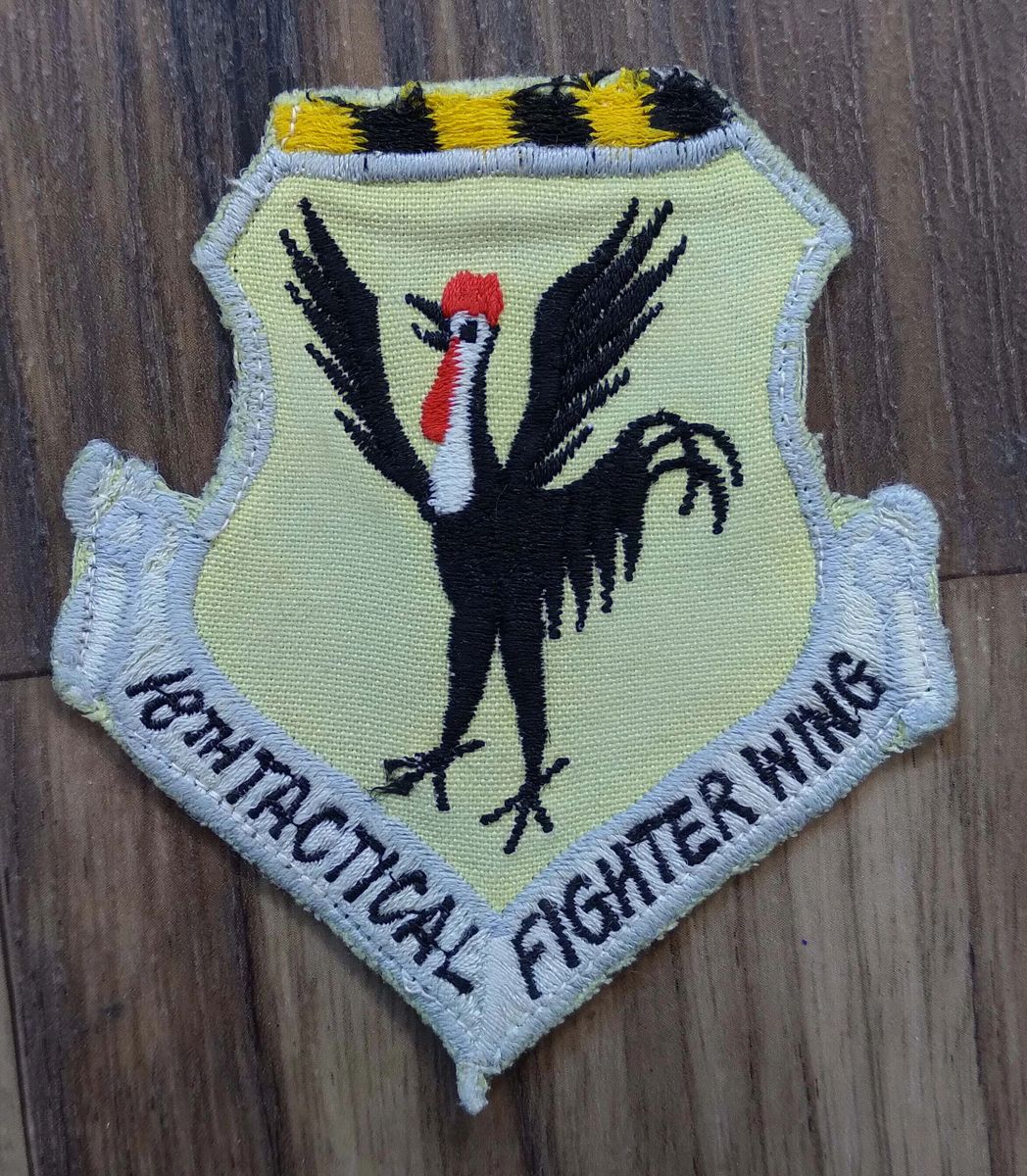 SOLD - VIETNAM ERA U.S. AIR FORCE 18TH TACTICAL FIGHTER WING PATCH ...