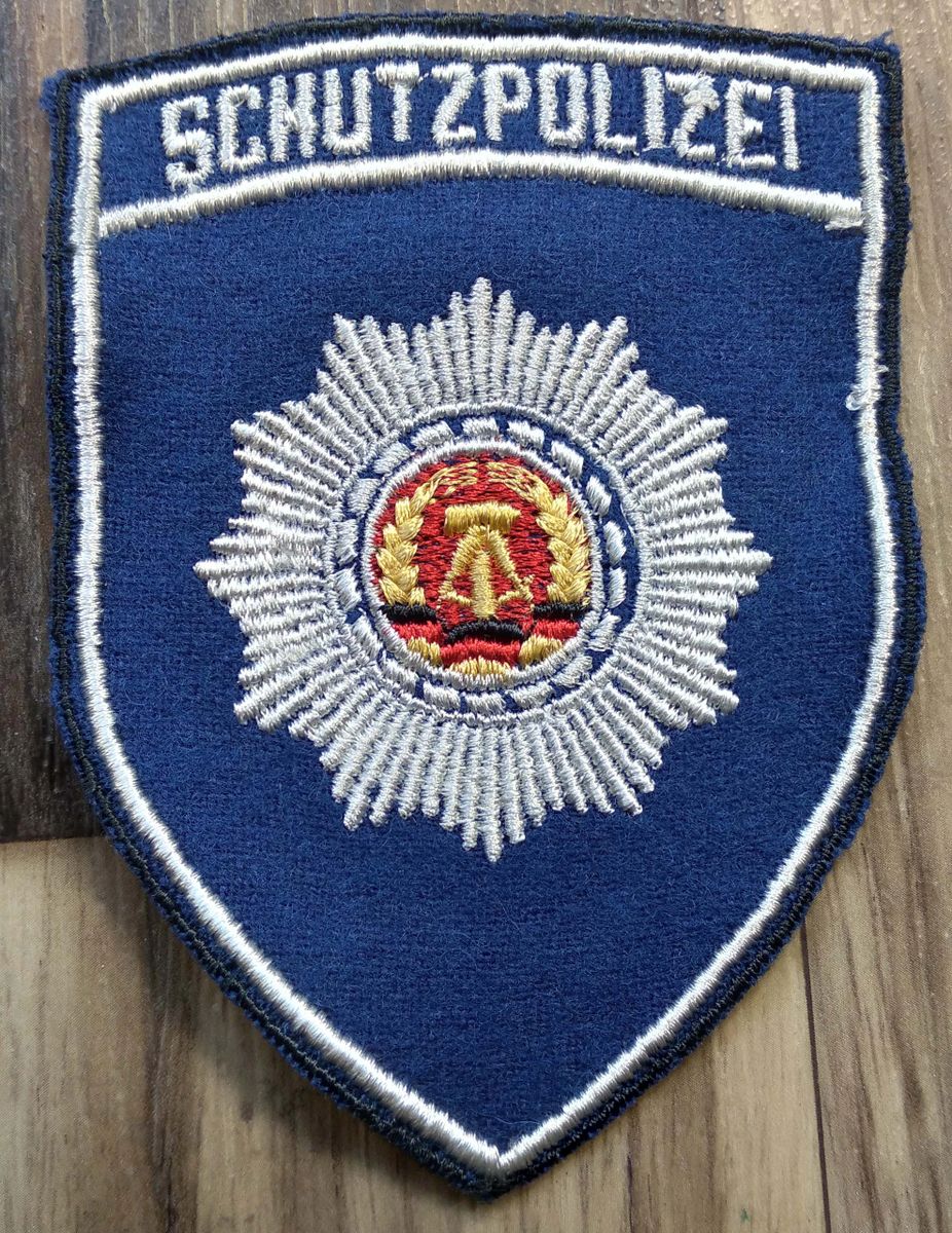 SOLD - COLD WAR EAST GERMAN DDR SHUTZPOLIZEI PATCH, Item #4814