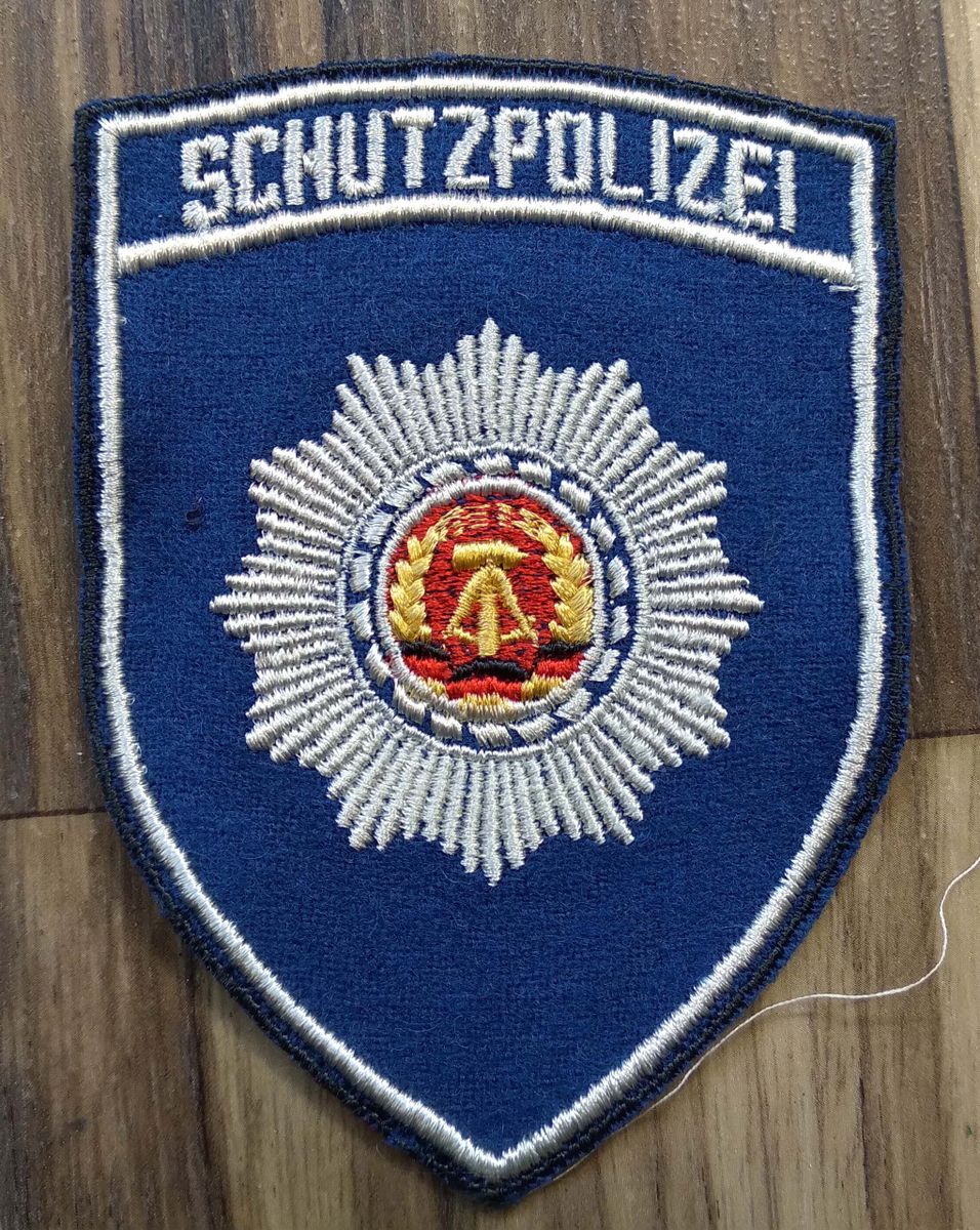 COLD WAR EAST GERMAN DDR SHUTZPOLIZEI PATCH, Item #4815