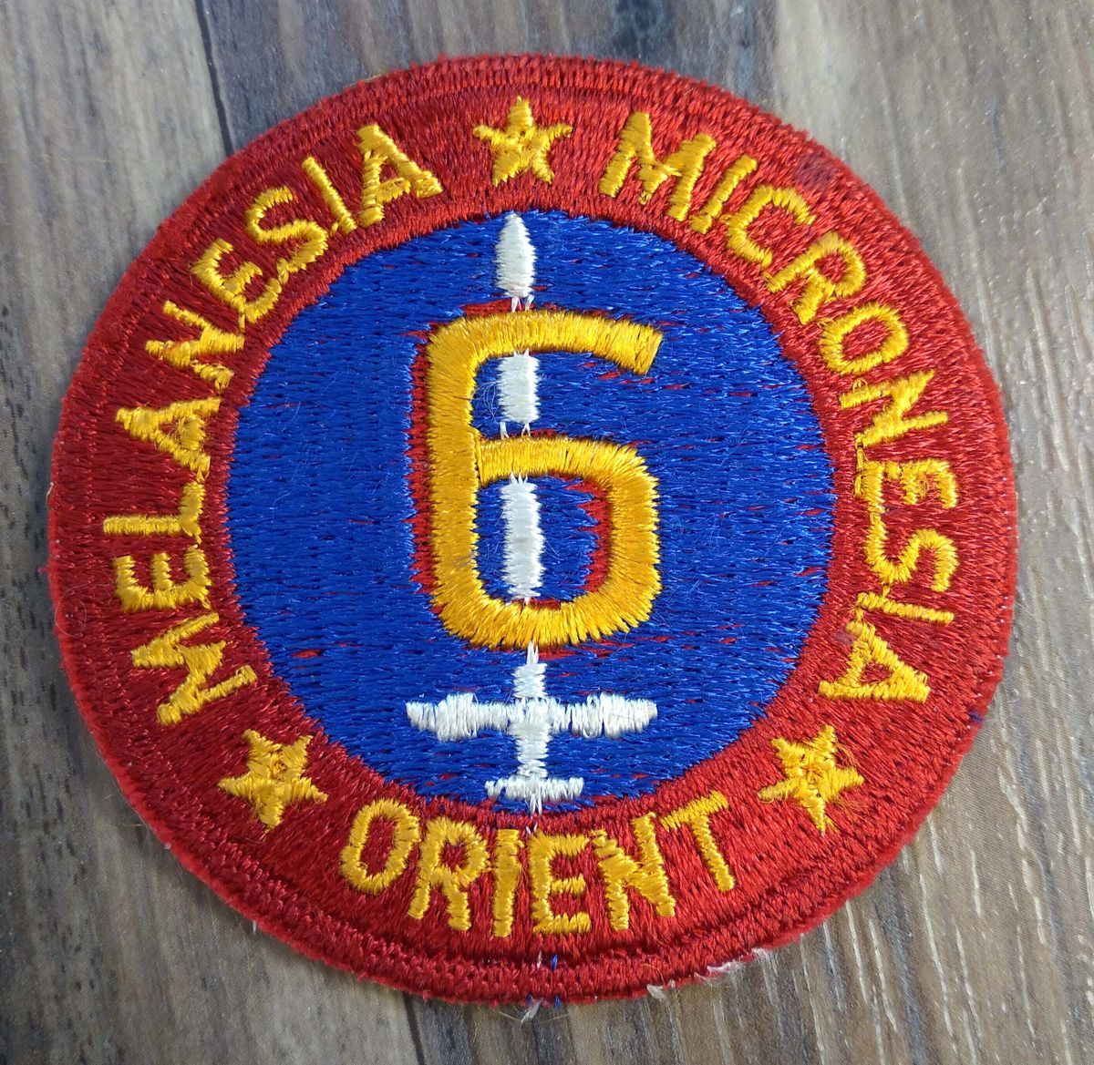 WWII U.S. MARINE CORPS USMC SHOULDER PATCH -6TH MARINE DIVISION, Item #4687