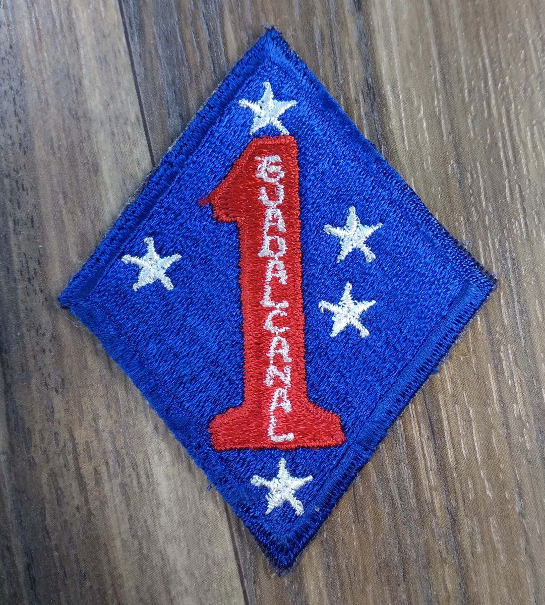 SOLD - WWII U.S. MARINE CORPS USMC SHOULDER PATCH -1ST MARINE DIVISION ...