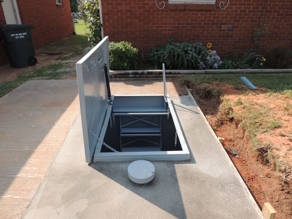 Outdoor Storm Shelters | 8-10 People | Deposit To Install A Storm Shelter