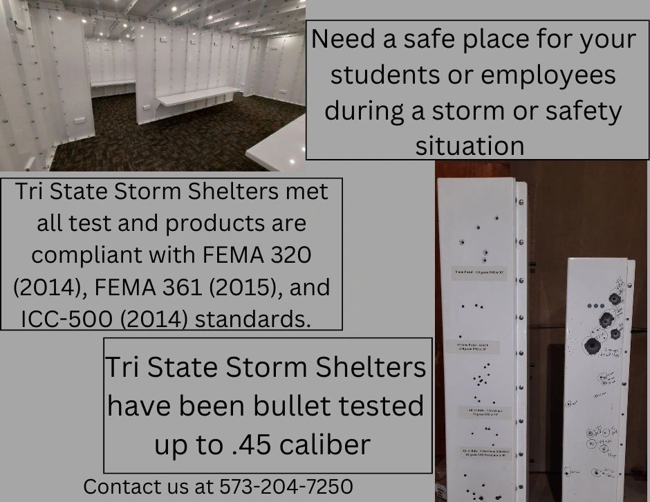 Tri State Storm Shelter serves as an essential safe room