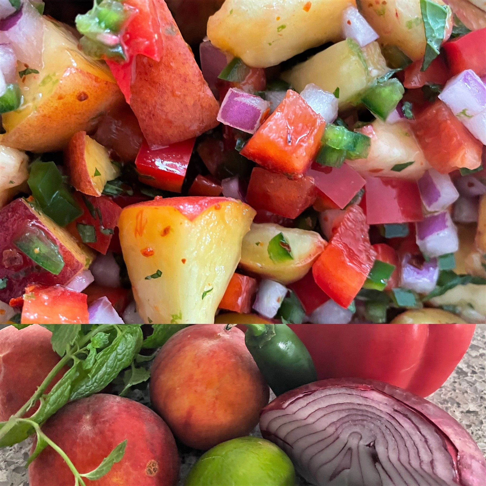 Chunky Georgia Peach Salsa