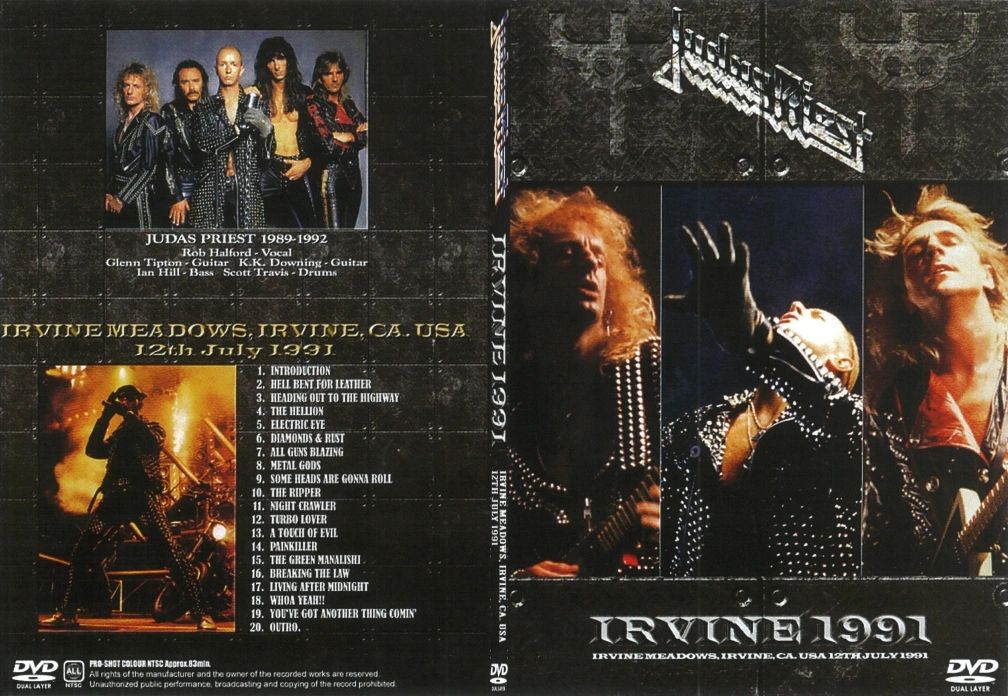 JUDAS PRIEST - Live Irvine Meadows, Irvine, CA. 07/12/1991 DVD