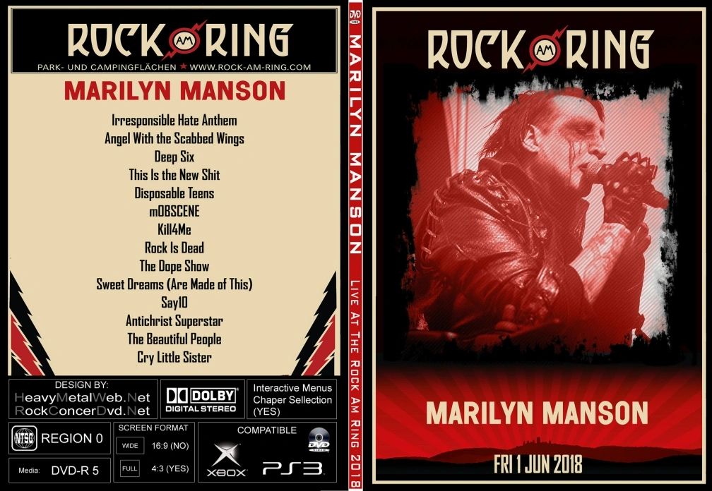 MARILYN MANSON Live At The Rock Am Ring 2018 DVD