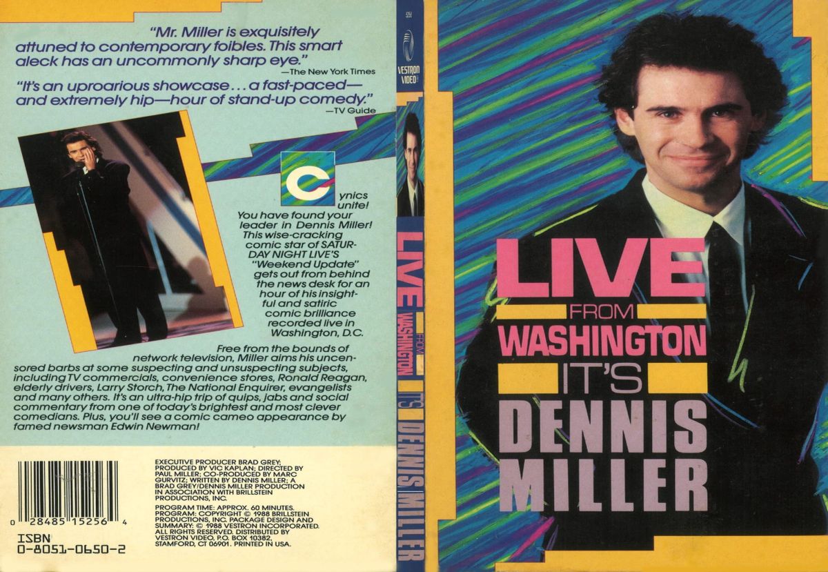 Dennis Miller - Live From Washington, it's Dennis Miller (1988) DVD