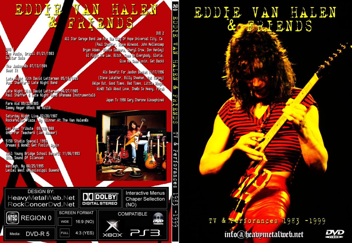 Van Halen - EDDIE VAN HALEN & FRIENDS TV & Performances 1983 -1999 (2 DVDs)