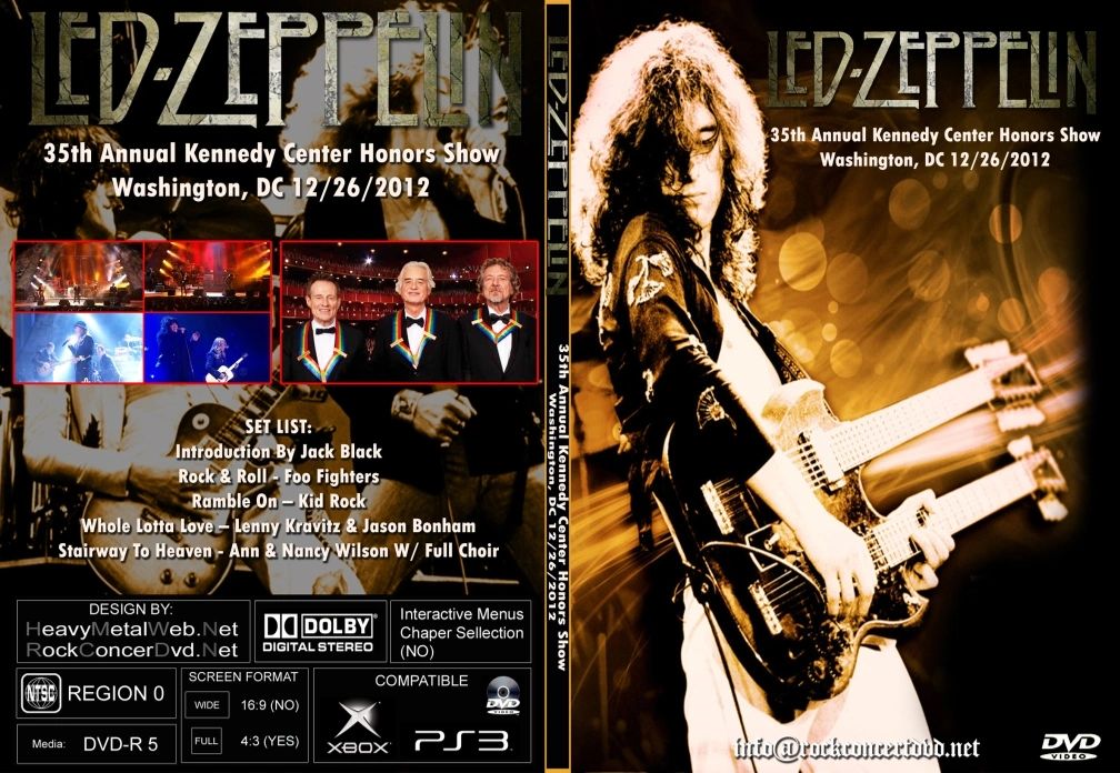LED ZEPPELIN - 35th Annual Kennedy Center Honors Show, Washington, DC ...