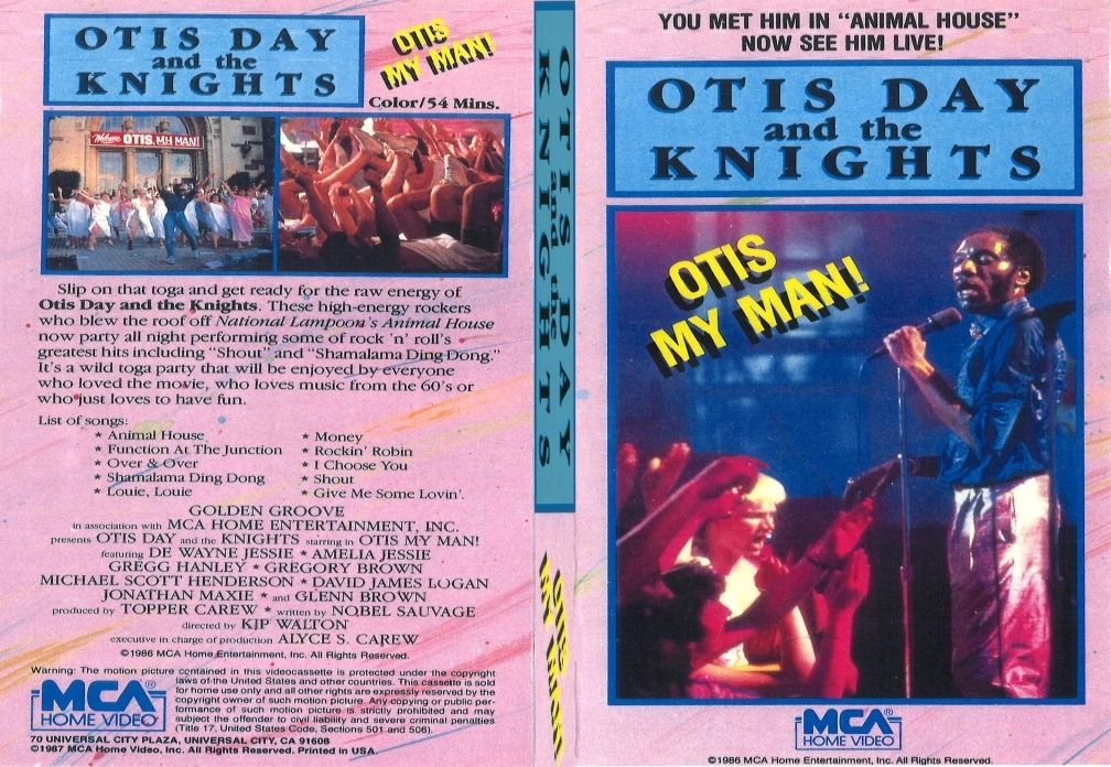 OTIS DAY AND THE KNIGHTS - MY MAN! 1986 RARE VHS MCA LIVE ANIMAL HOUSE