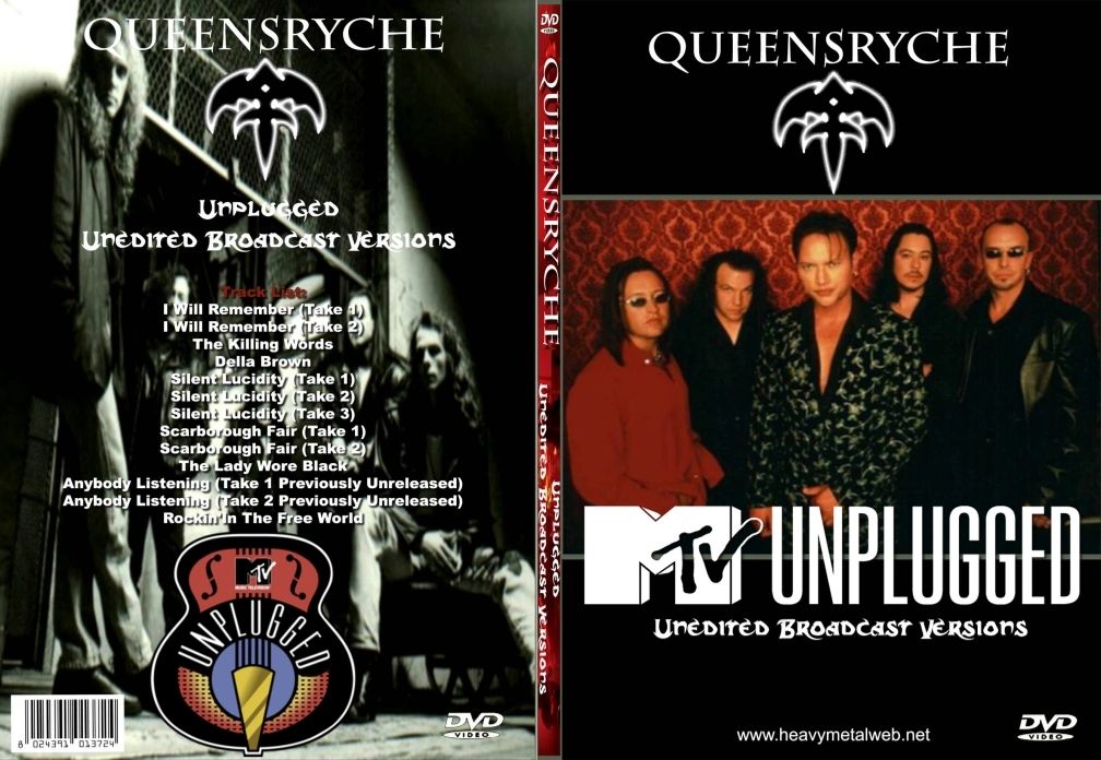 QUEENSRYCHE - MTV Unplugged Unedited & Broadcast Versions DVD