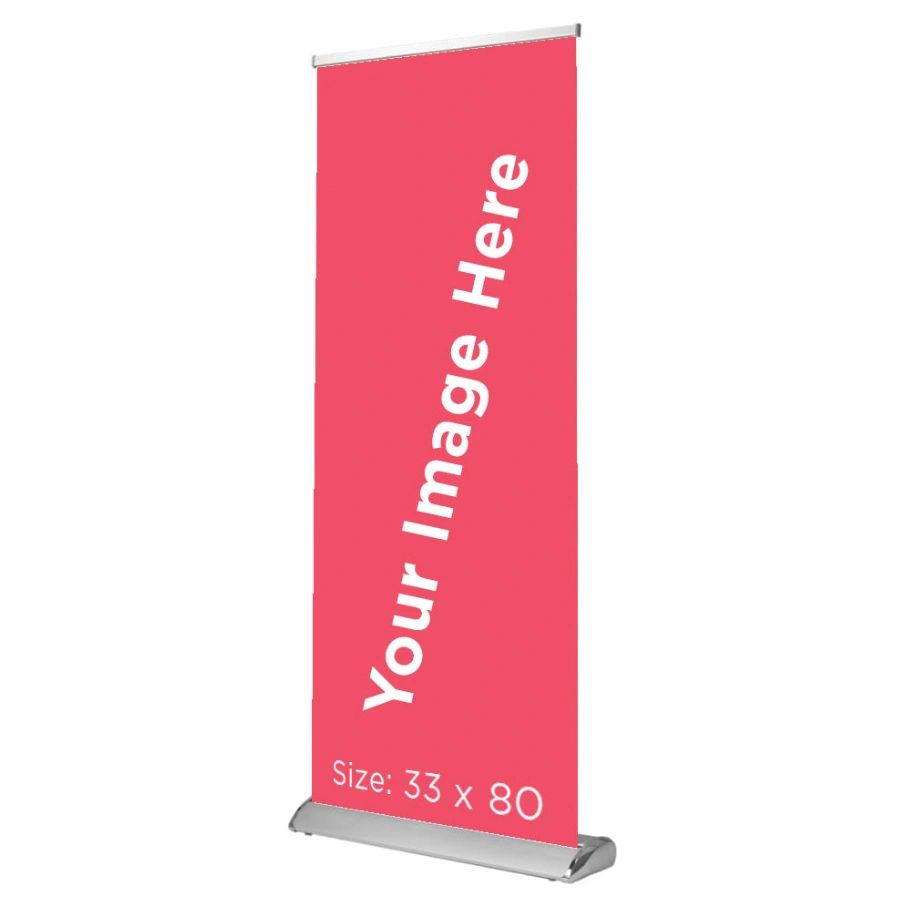 33 X 80 Inch Full Color Roll Up Retractable Banner Stand