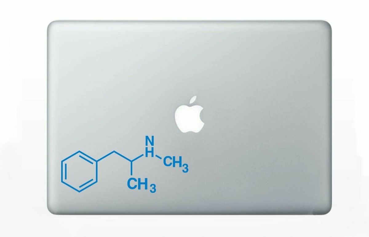 Meth (Methamphetamine) Chemical Structure Decal Sticker