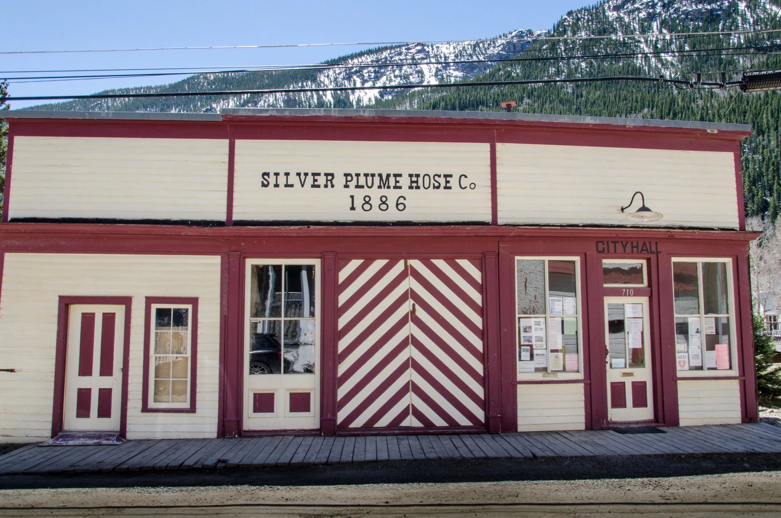 Historic Mining Town in the Rocky Mountains in Silver Plume, Colorado
