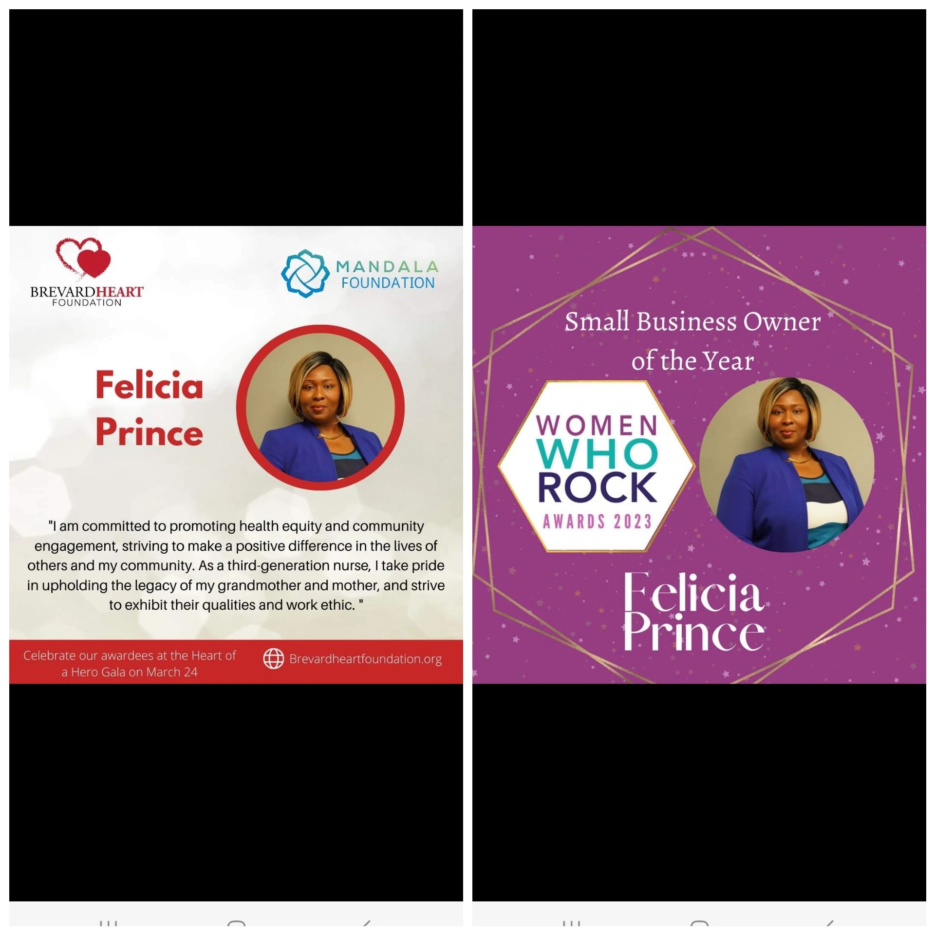 Congratulation to Felicia Prince, CEO of COTG 2021