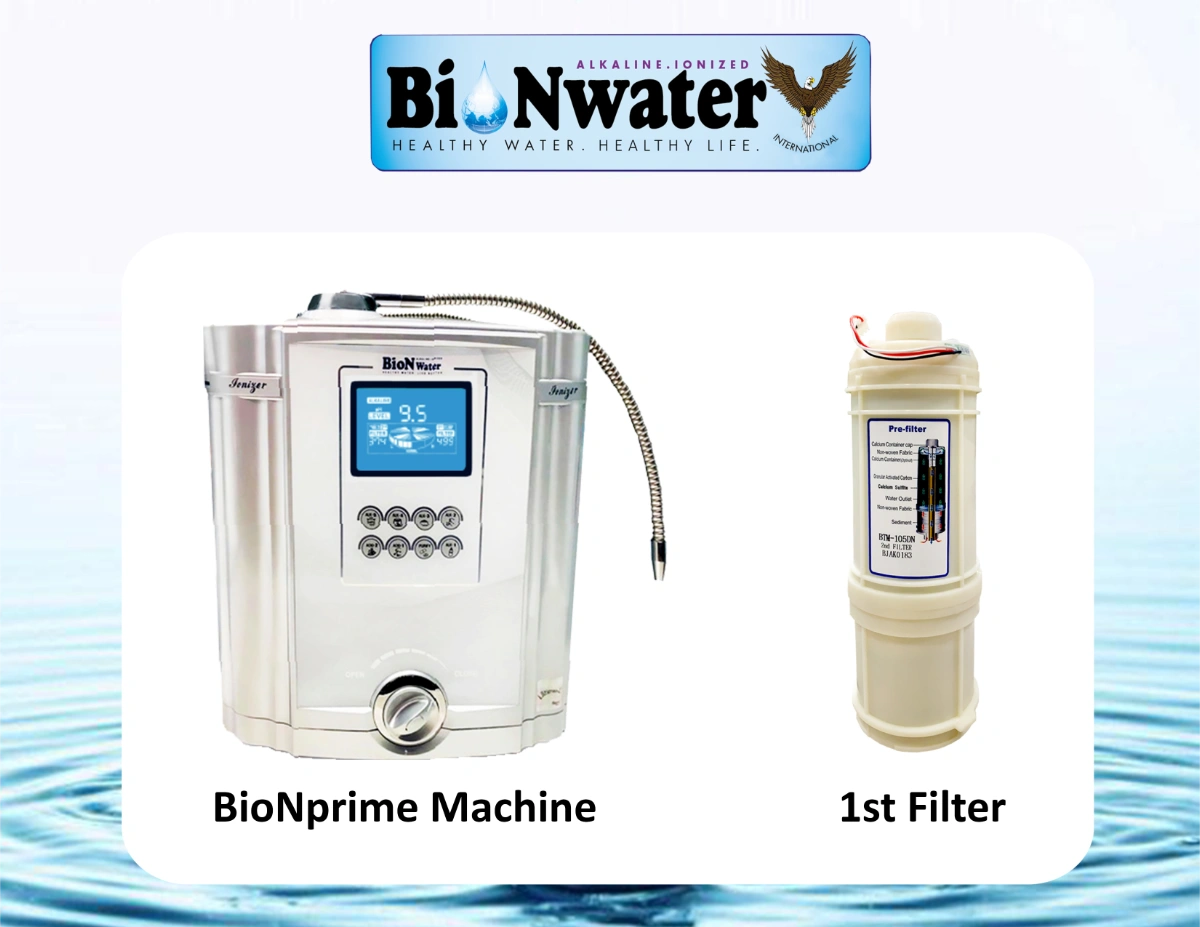 BioNprime Alkaline Ionizer Machine - 1st Filter