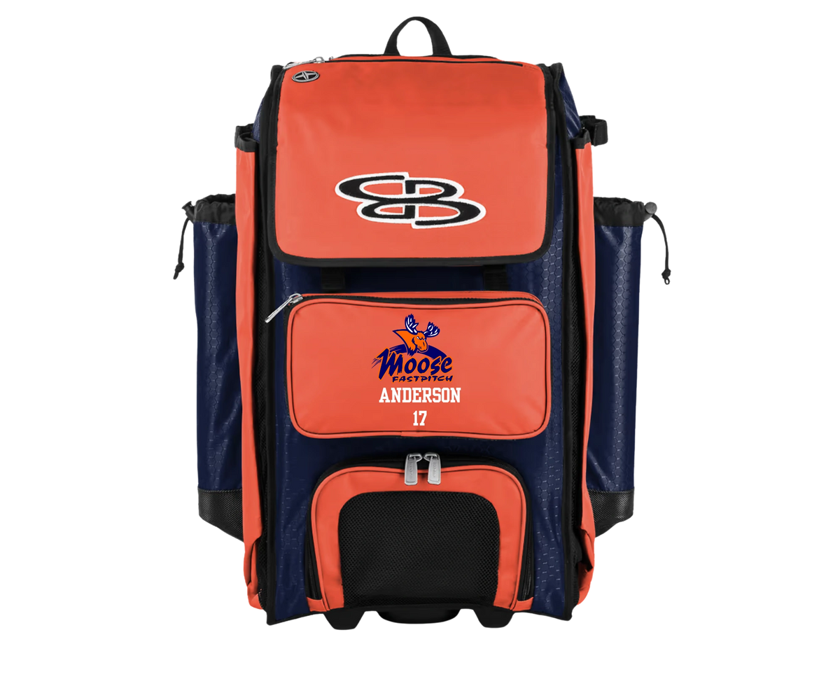 Catcher's Superpack Hybrid Rolling Bat Bag