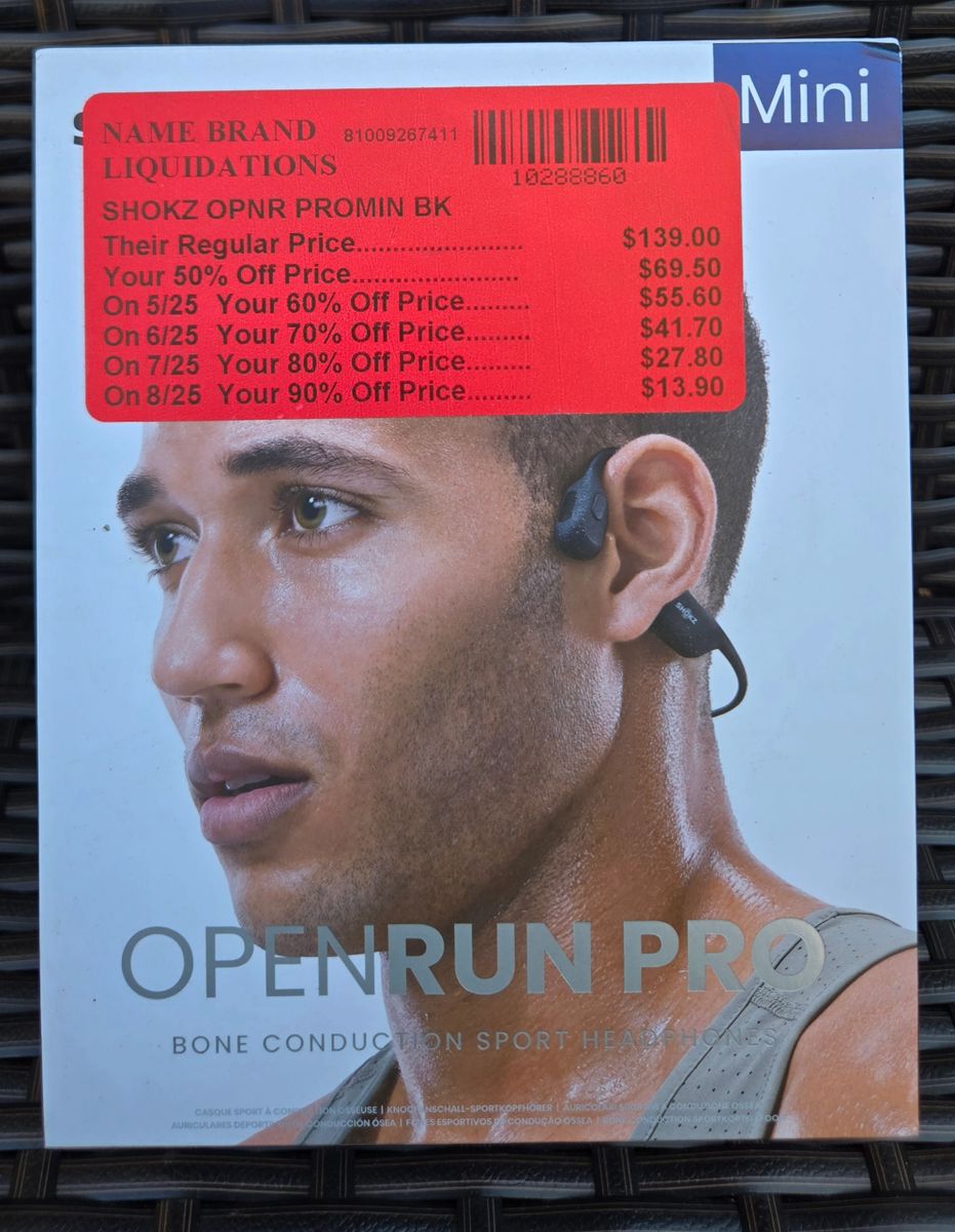 SHOKZ Open Run Pro Mini- Black