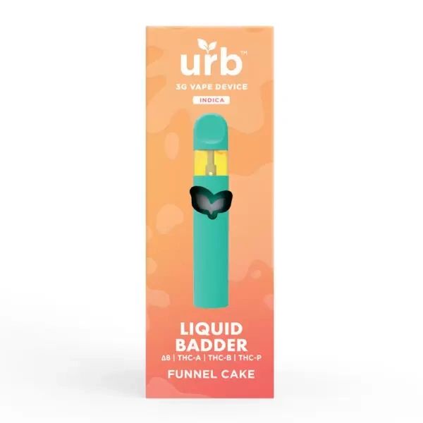 URB THCA Liquid Badder Disposable 3ML Vape Pen –Funnel Cake