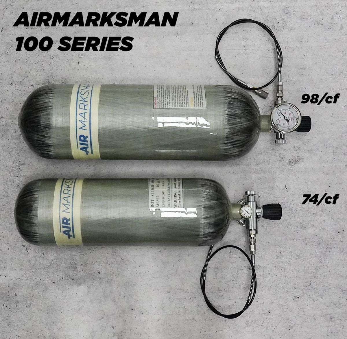 AirMarksman Carbon fiber tanks