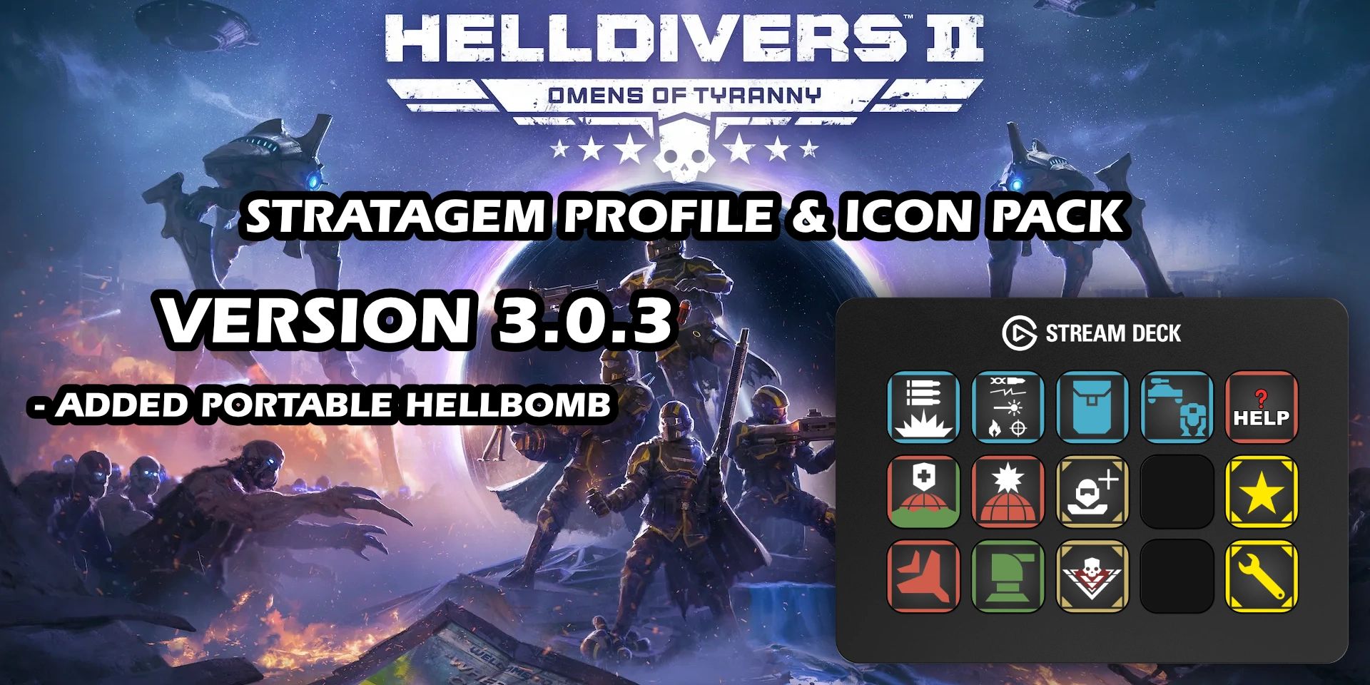 Helldivers 2 Stratagem Stream Deck Profile