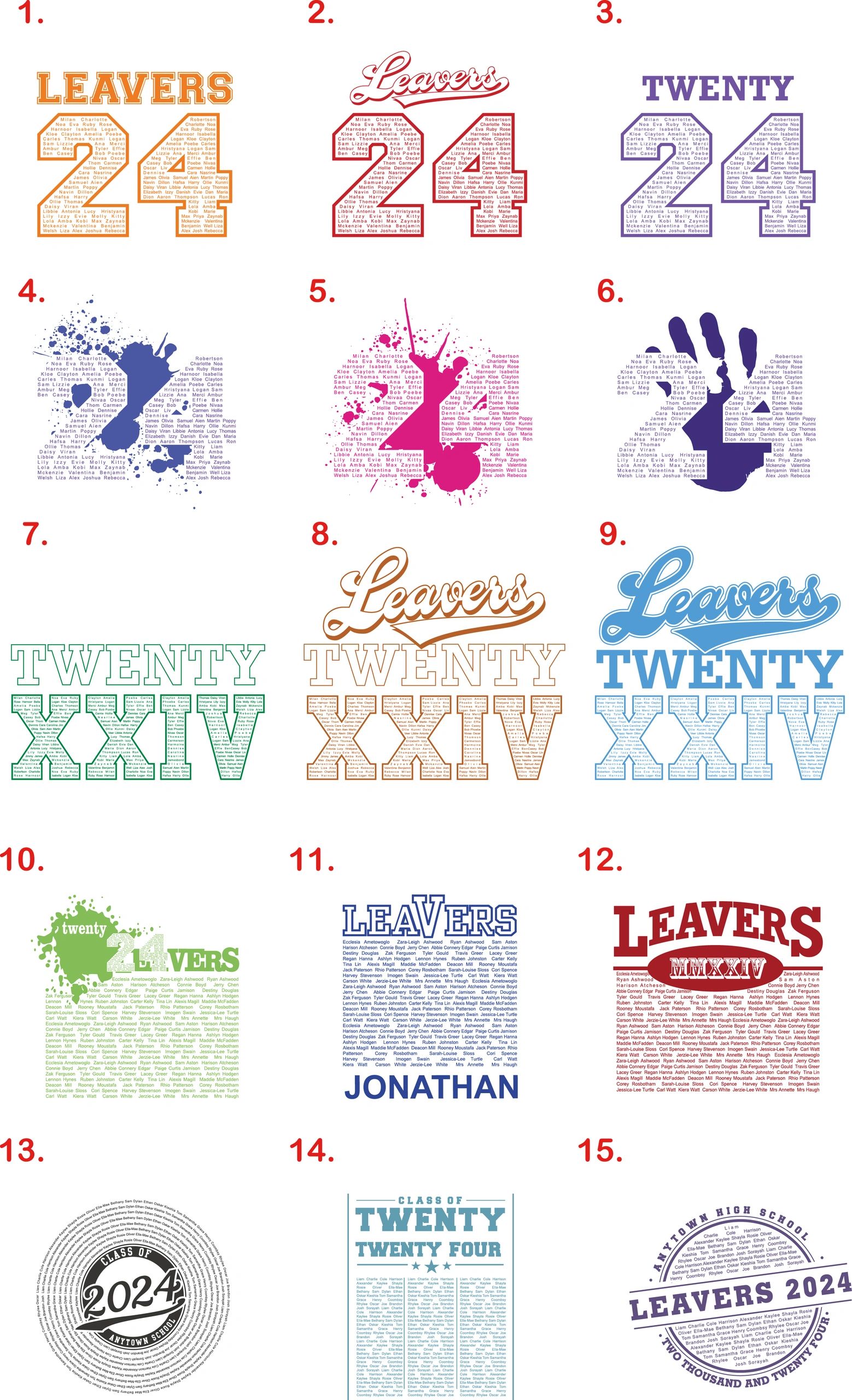 Leavers Templates - 21h