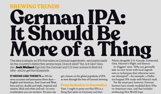 CRAFTING A GERMAN IPA