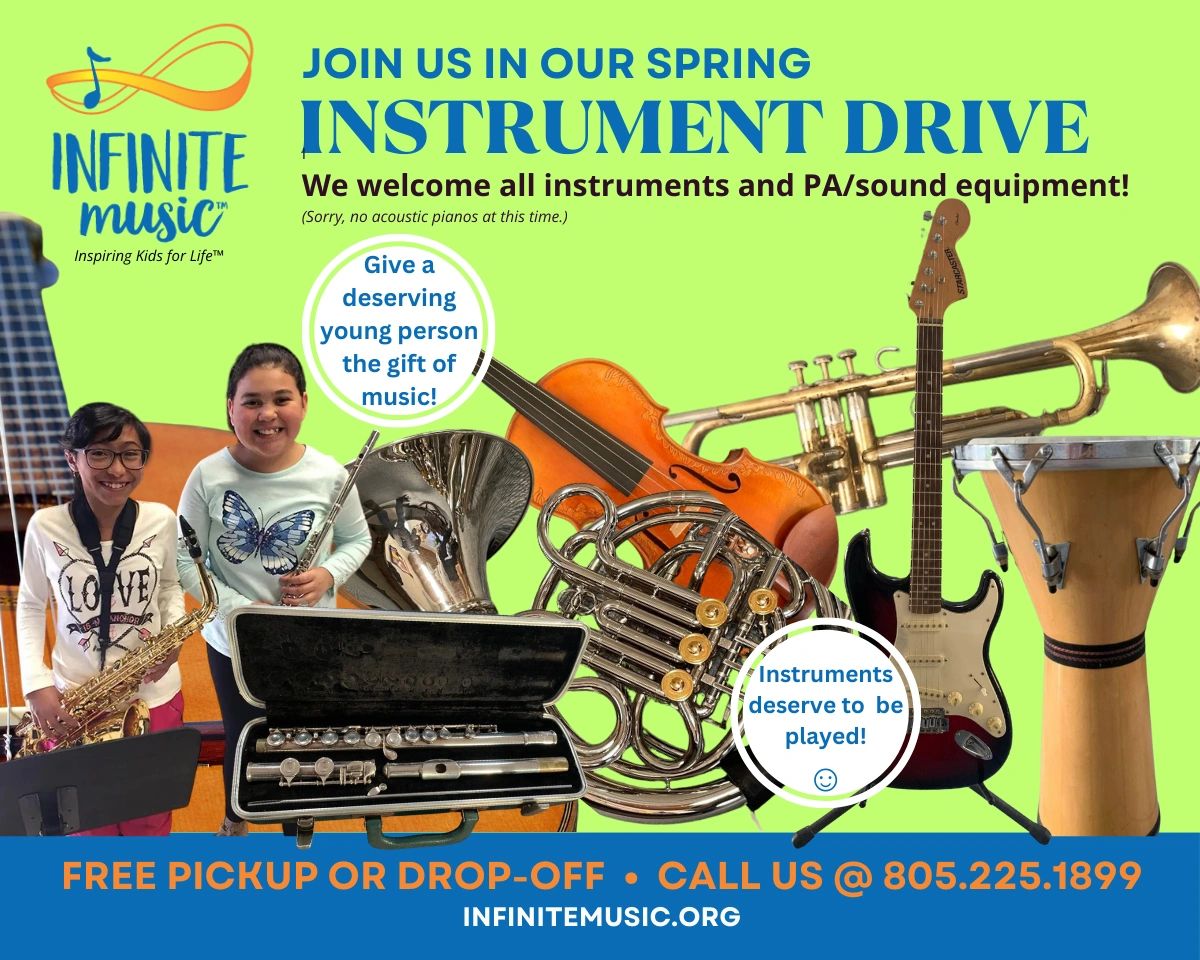 Support Infinite Music with an instrument donation