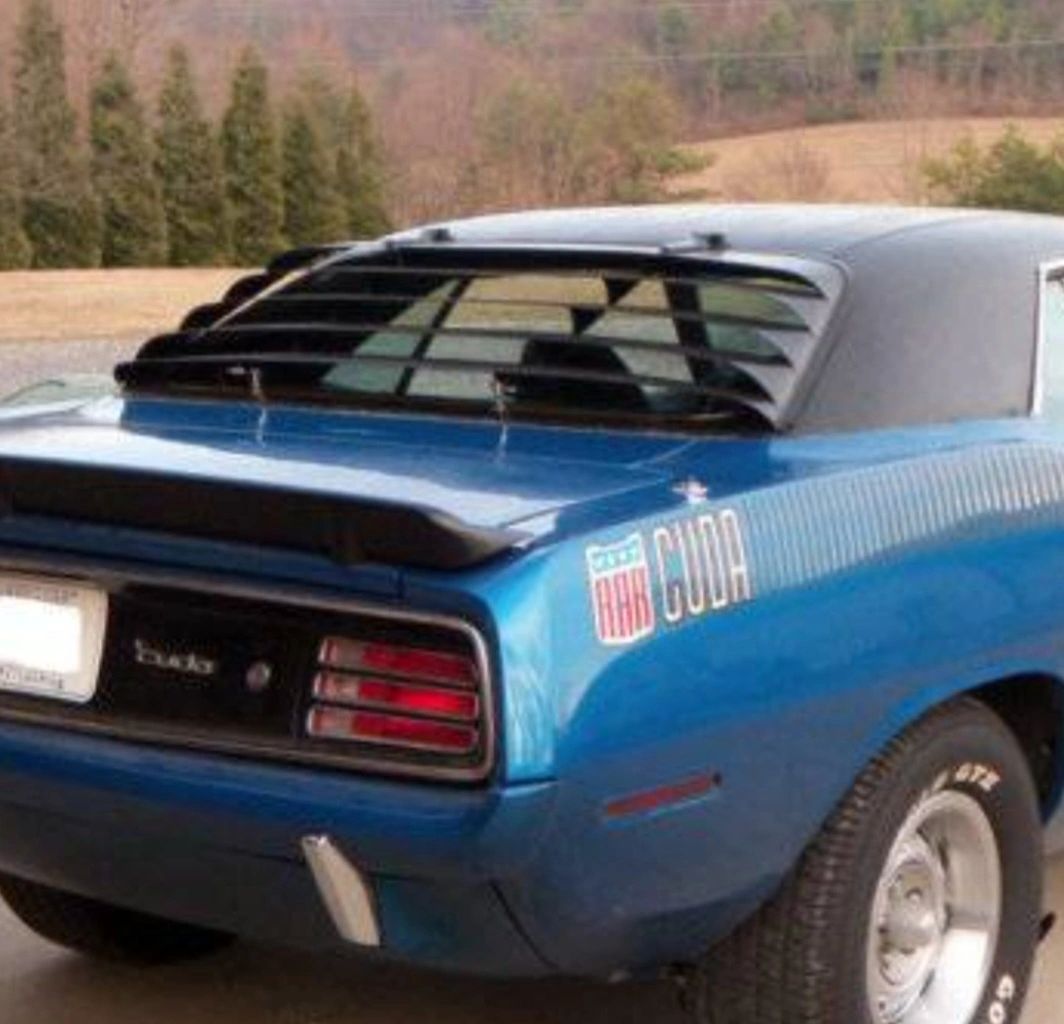 cuda back glass window louver