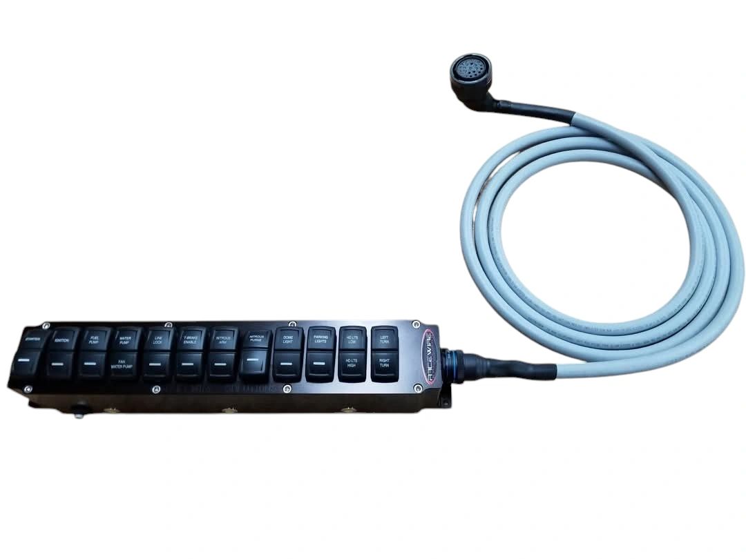 RWS Billet Aluminum Roll Cage Switch Panel - LED Backlit Switches