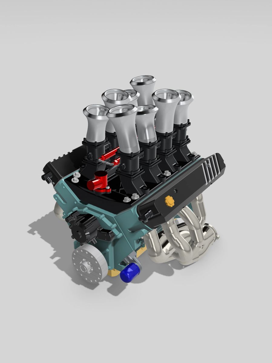Holden 304 ITB Injected Engine with 3 Stack Styles
