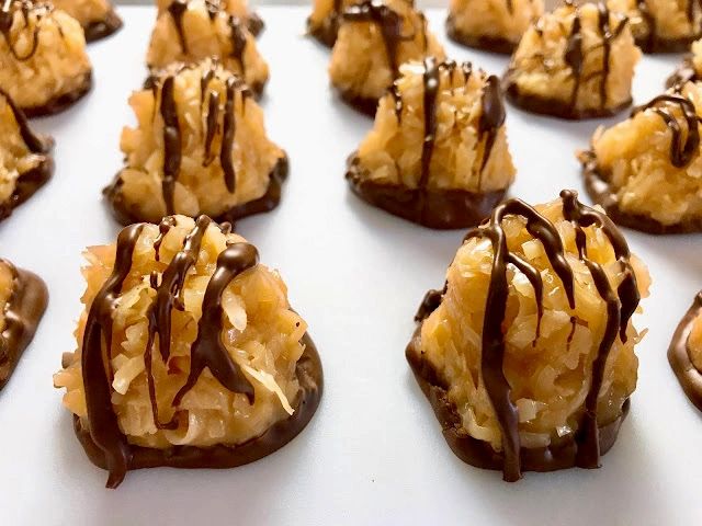 No Bake Coconut-Caramel Macaroons