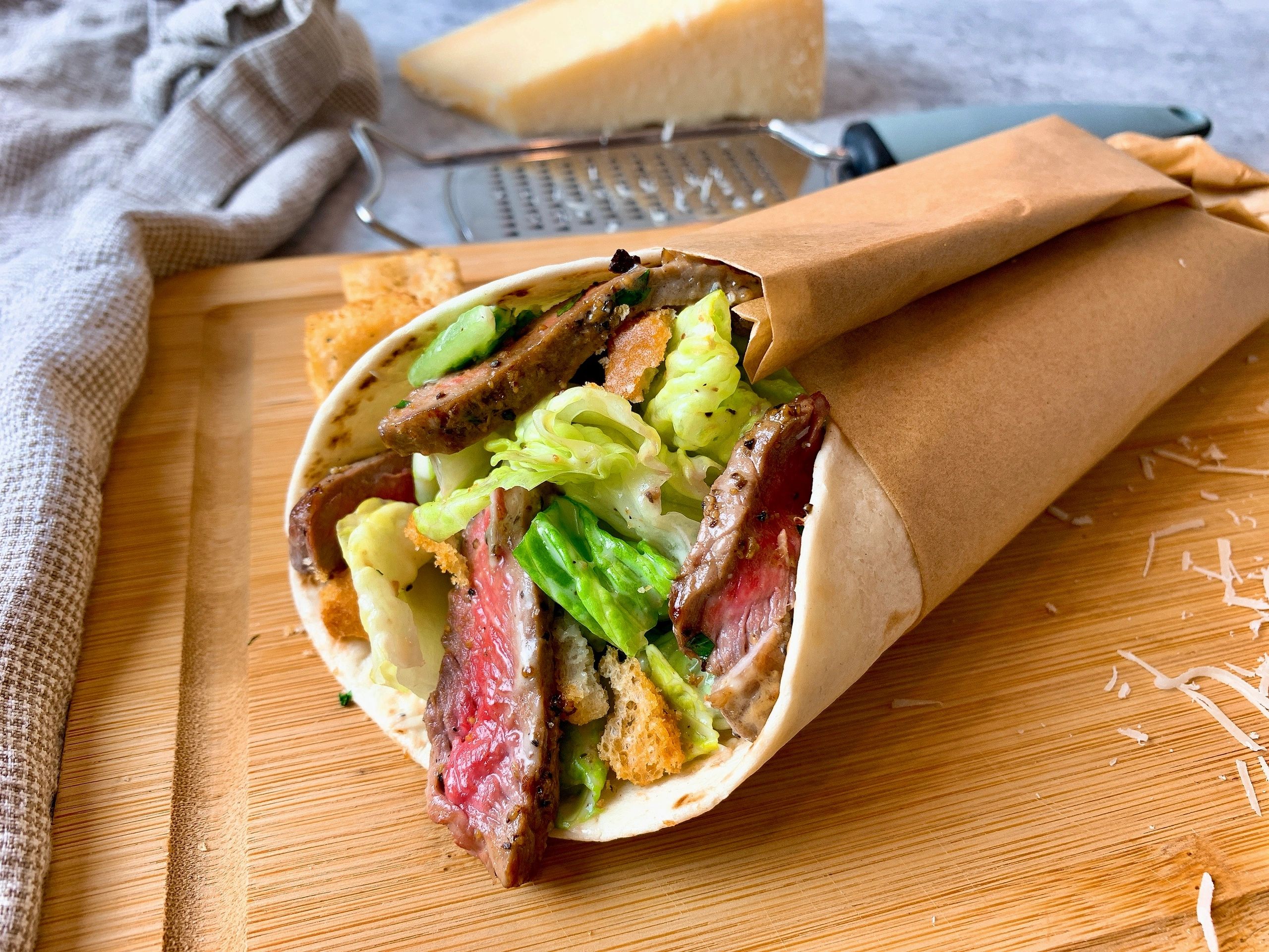 Steak Caesar Wraps