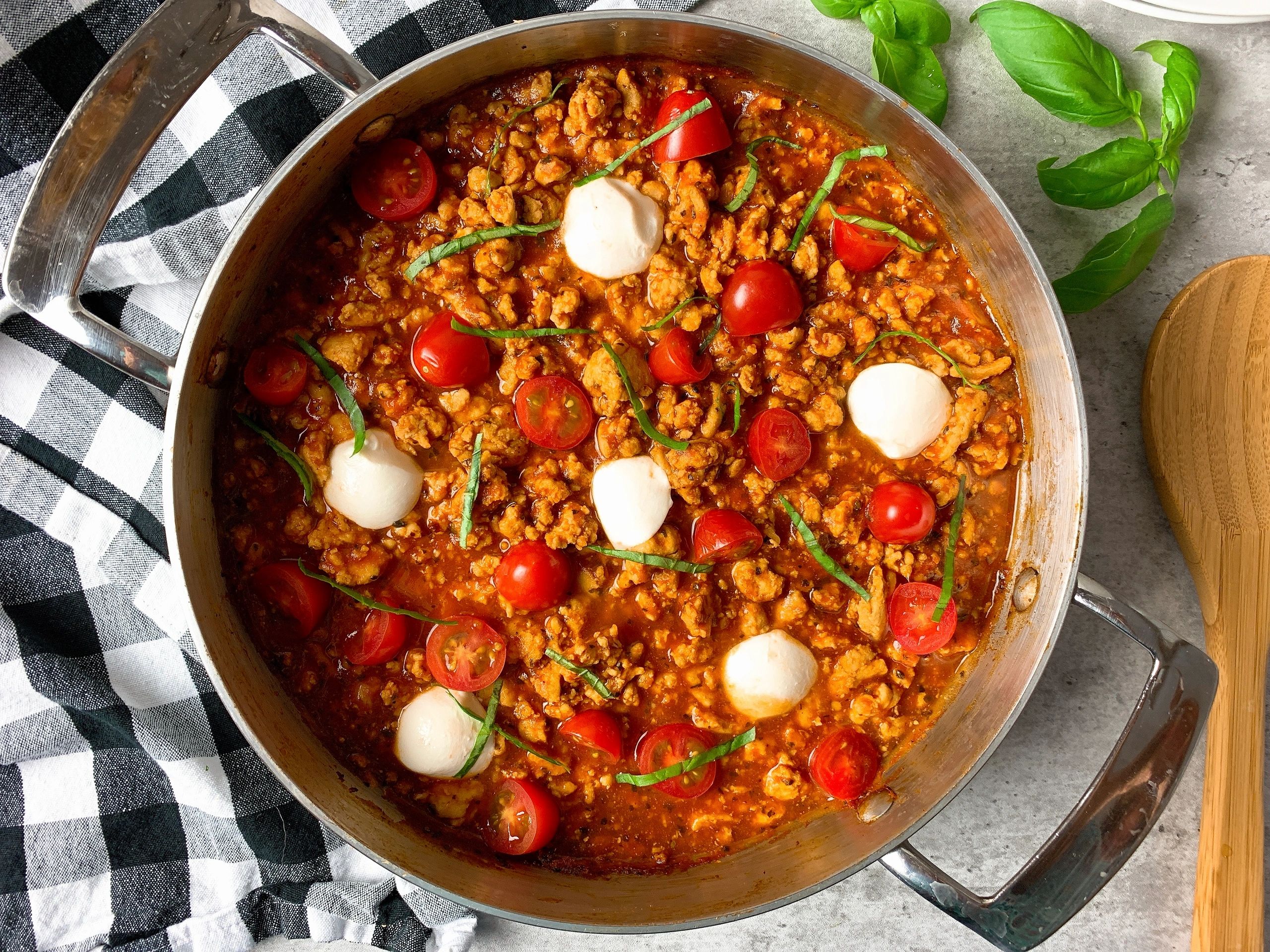 Tomato Basil Ground Chicken