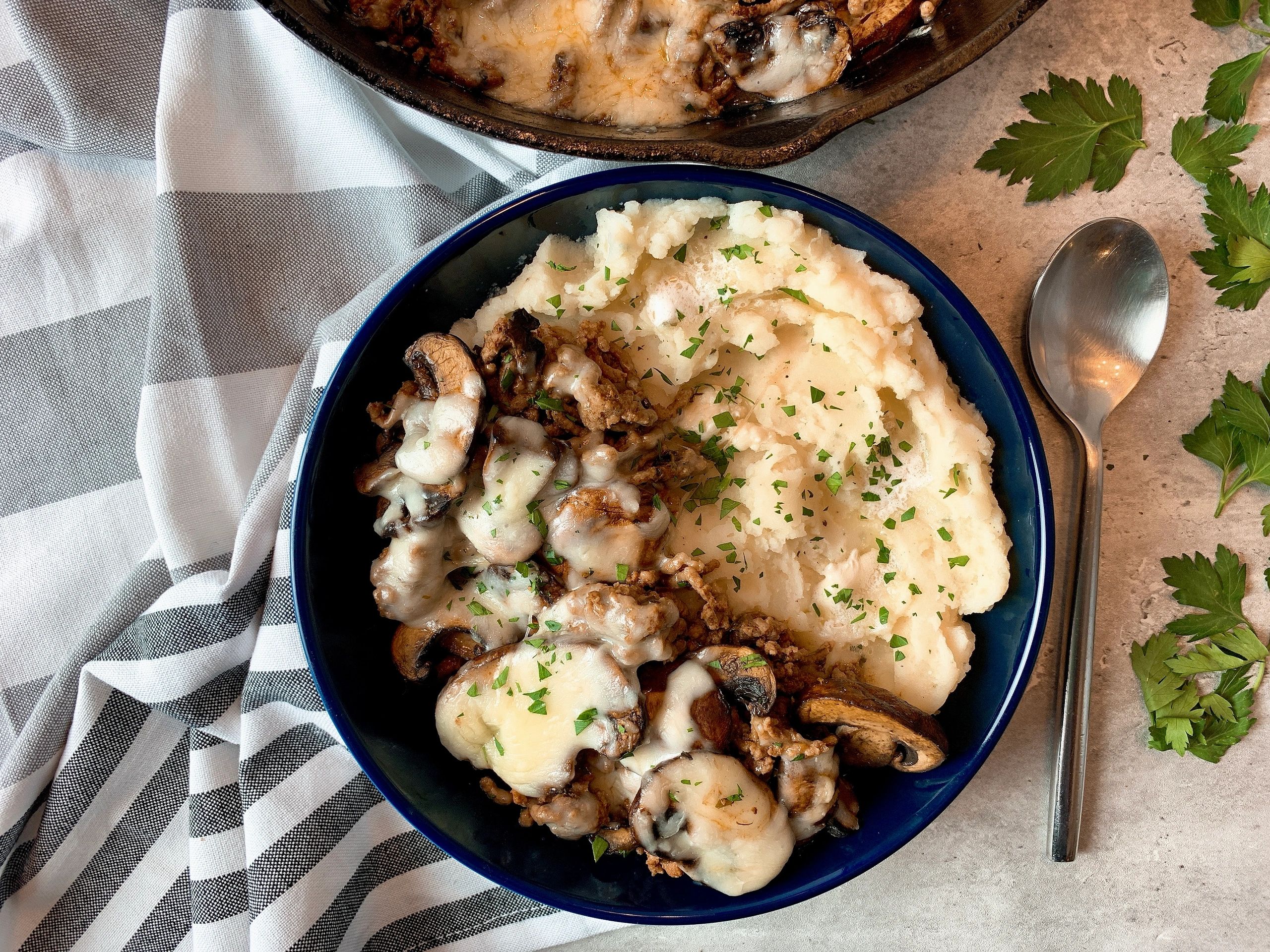 Mozzarella Mushroom Beef