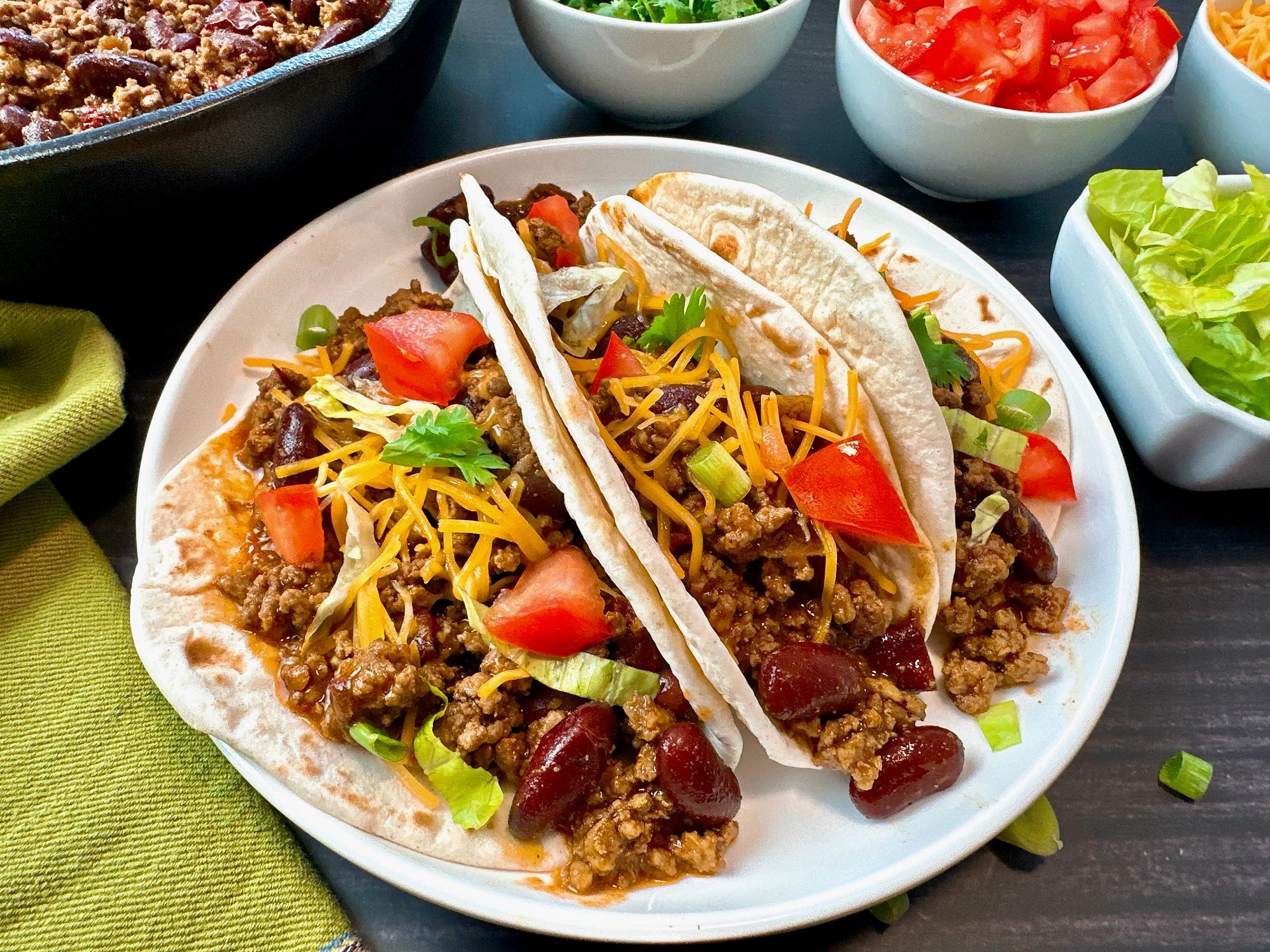 Beef and Bean Street Tacos