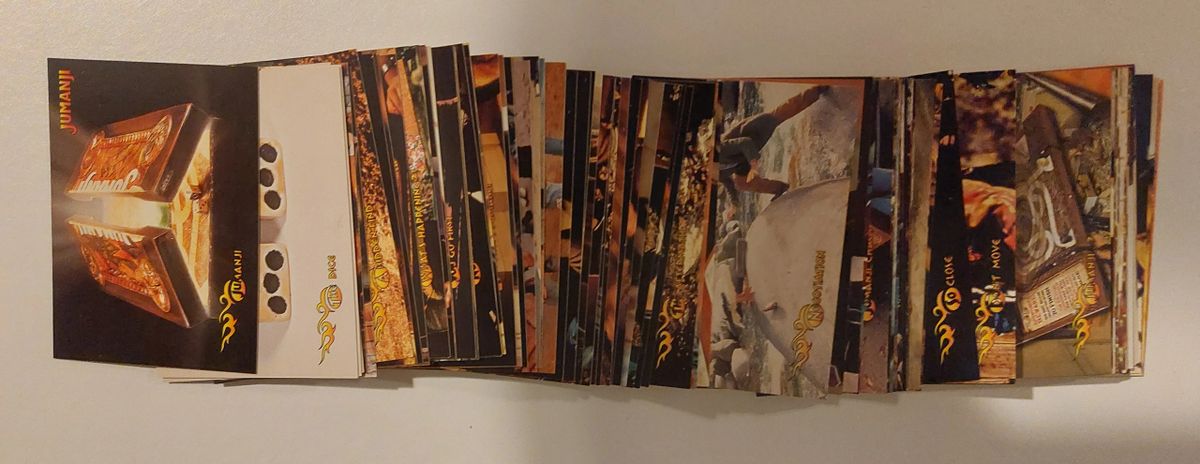 Jumanji trading card base set (90 cards)