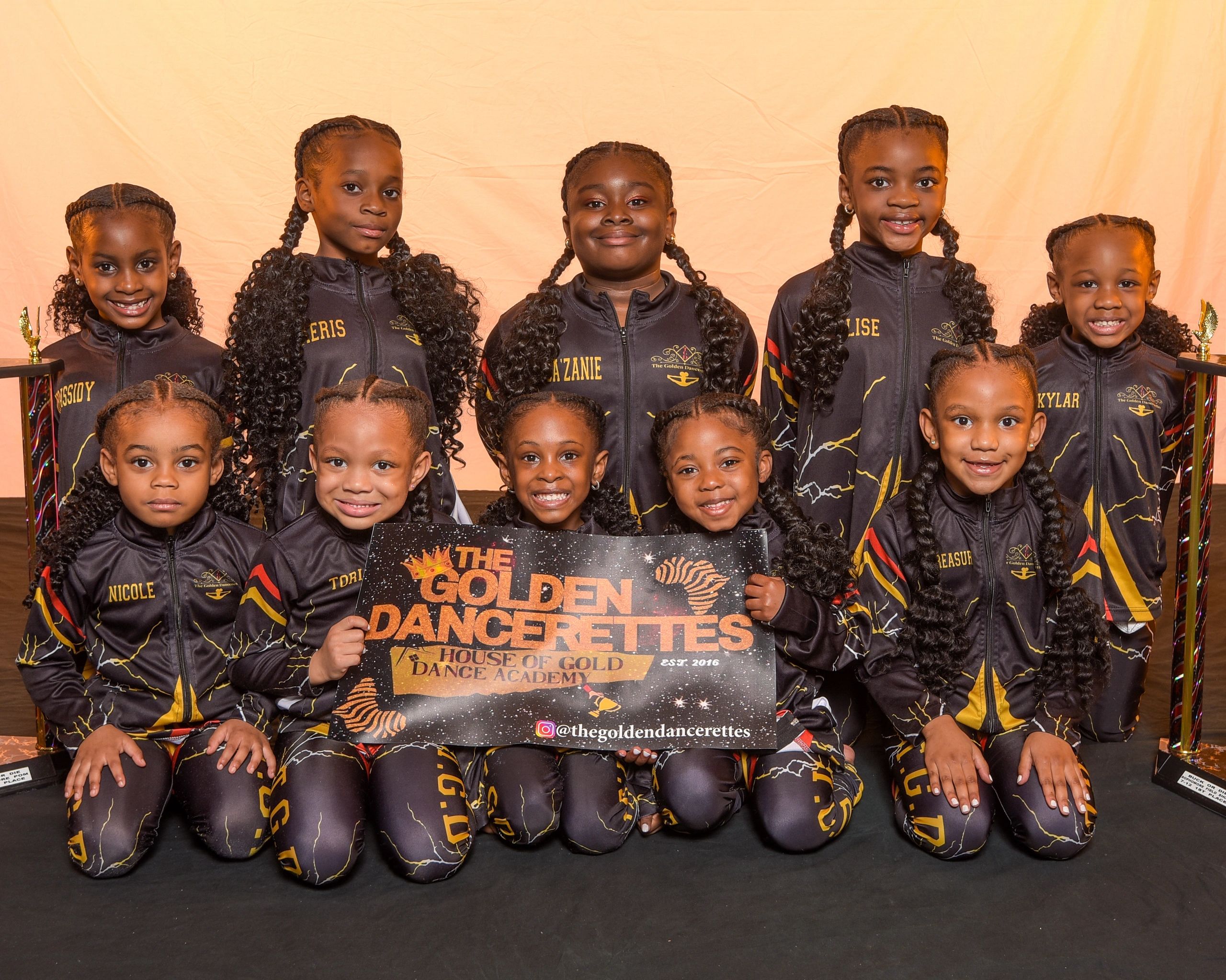 THE GOLDEN DANCERETTES LLC : HOUSE OF GOLD DANCE ACADEMY