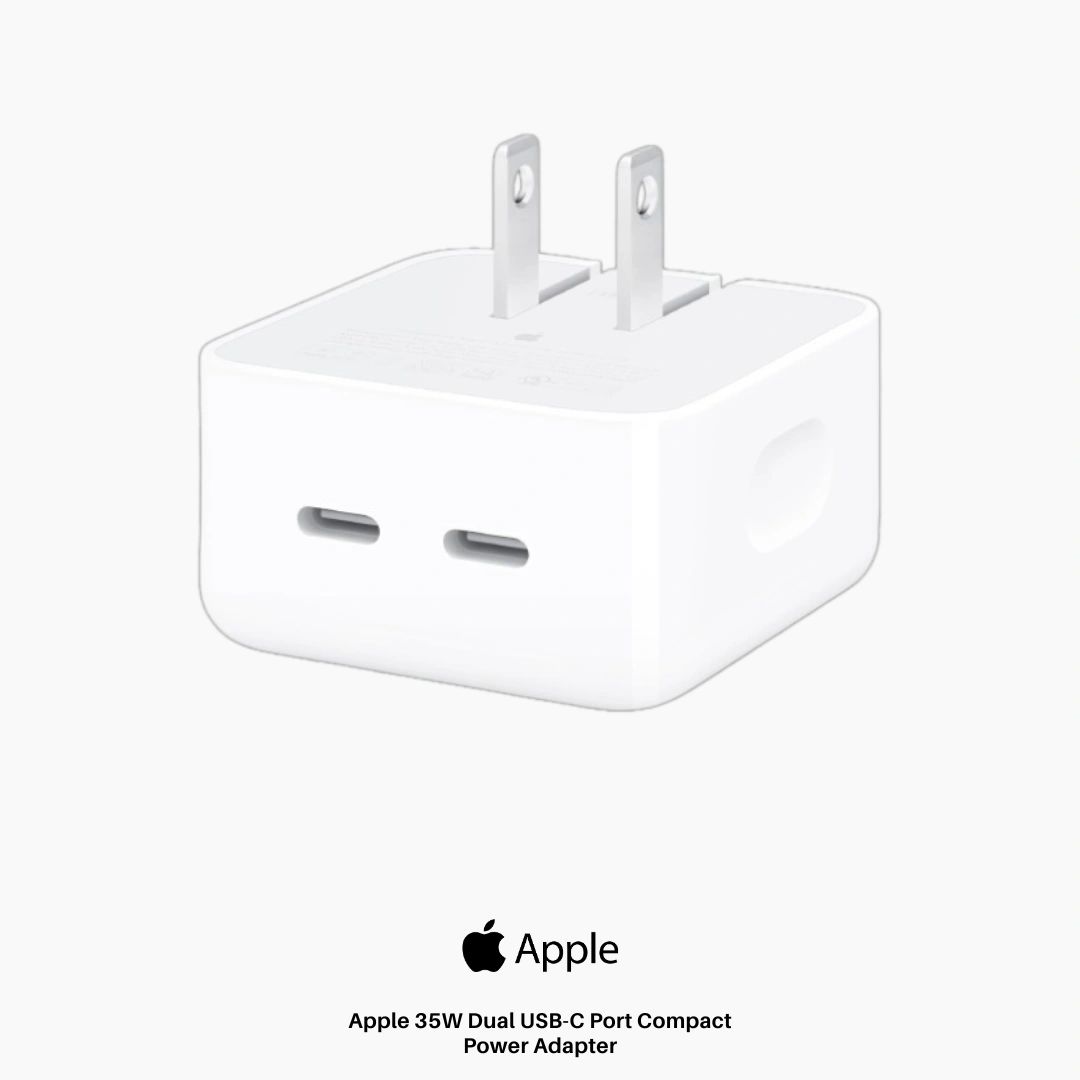 Apple 35W Dual USB-C Port Compact Power Adapter
