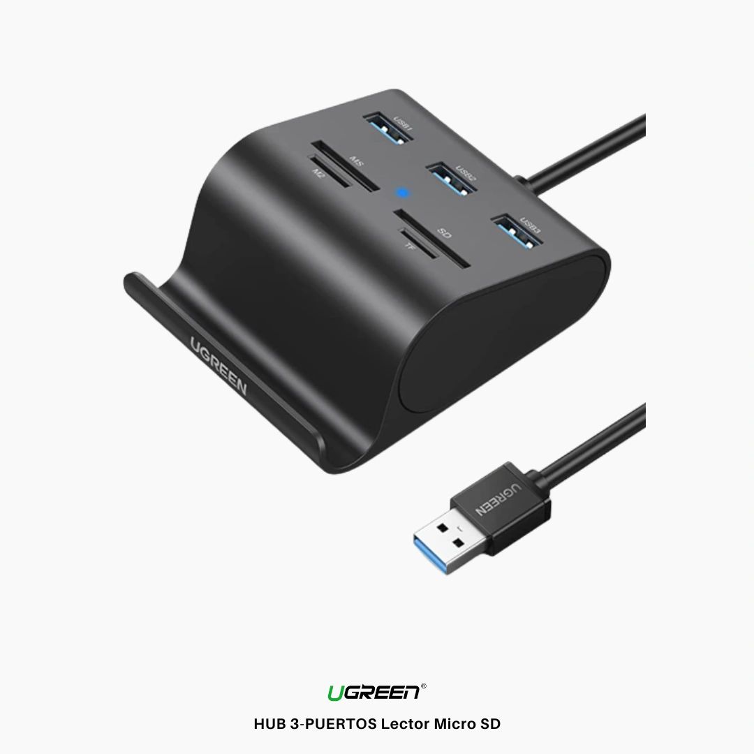 UGREEN - HUB USB 3.0 DE 3 PUERTOS
