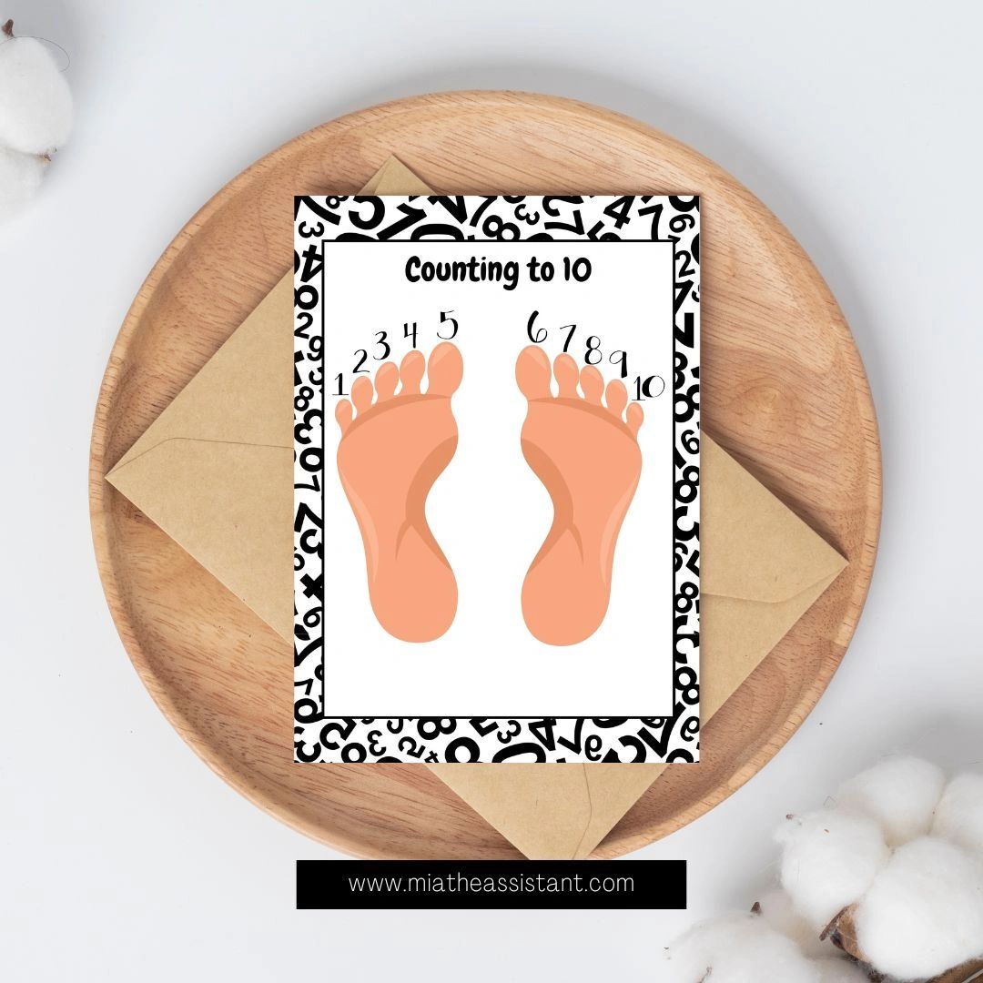 Counting to 10 With Toes Black