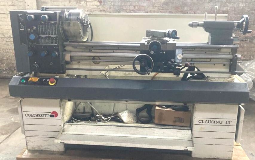 13 " Swg 40 cc Clausing-Colchester ENGINE LATHE, Inch/Metric, 3 Jaw ...