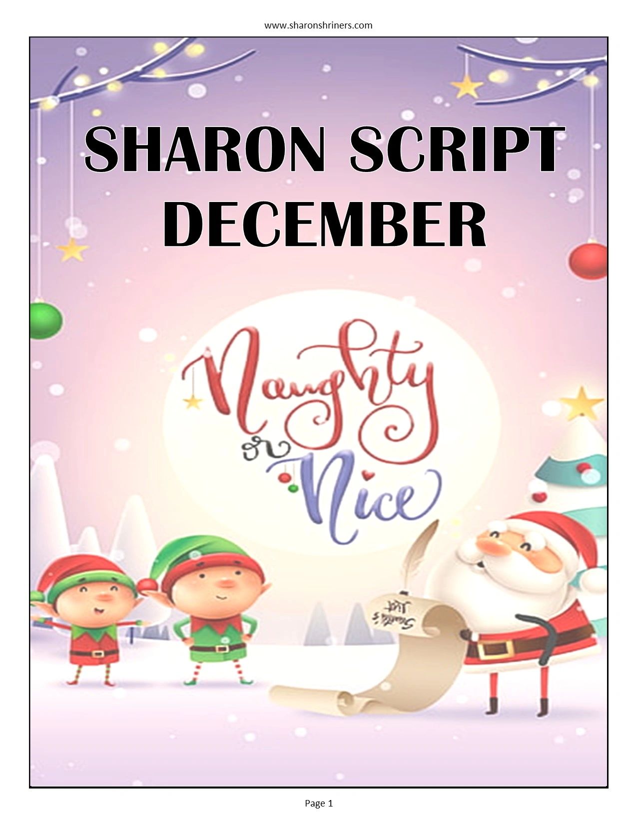 Sharon Script