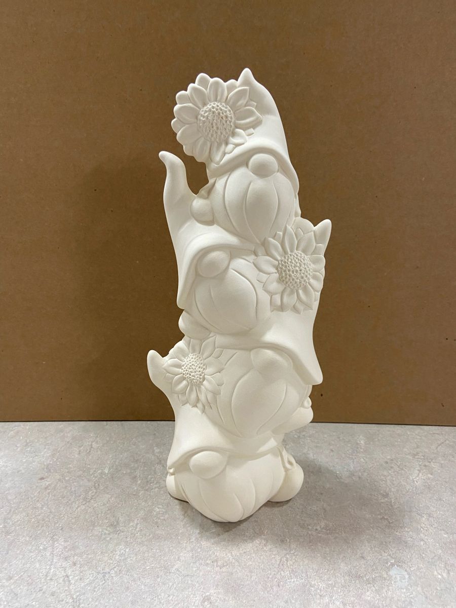 Stacking sunflower gnomes